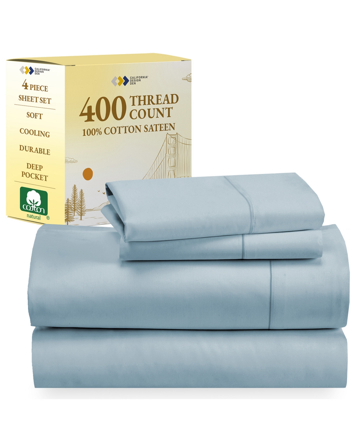 Click here for Soft Cotton Sheet Set - 400 Thread Count 100 Cotto... prices