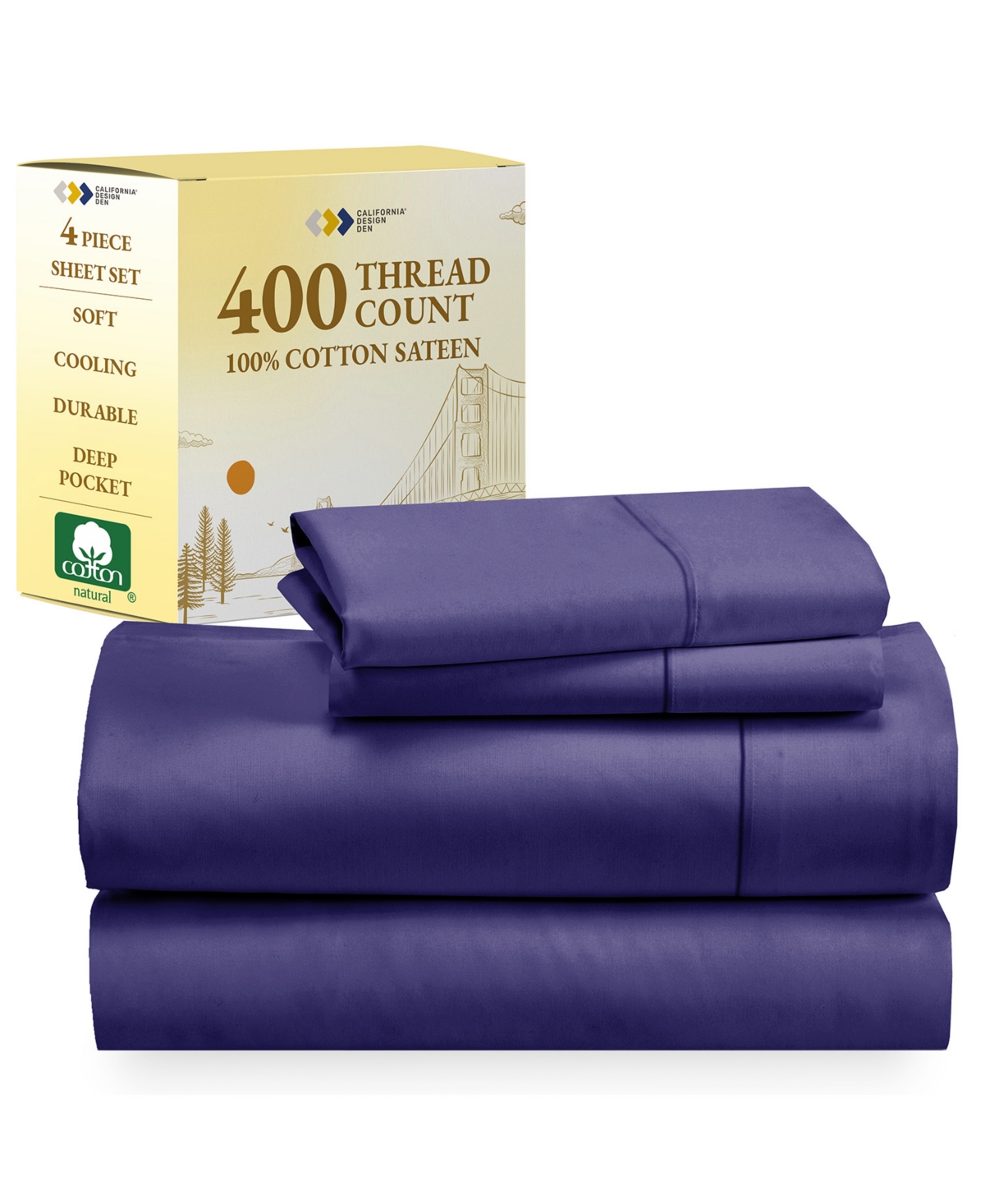 Click here for Soft Cotton Sheet Set - 400 Thread Count 100 Cotto... prices