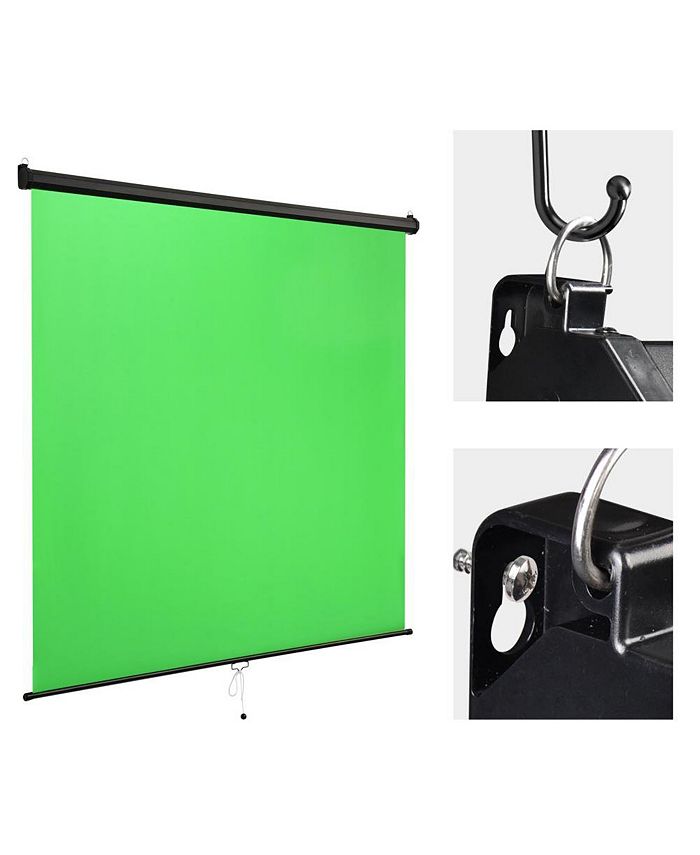 Yescom Retractable Green Screen Backdrop Chroma key Wall Ceiling ...