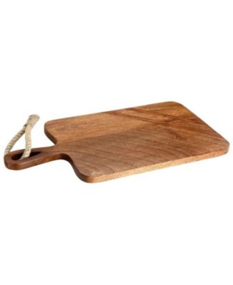 Paddle Shaped Wooden Cutting Board With Tied Rope - Macy's
