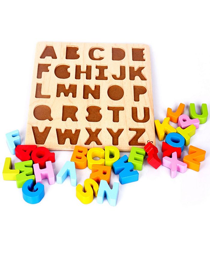 Hape Wooden Alphabet Puzzle, 26 Pieces - Macy's