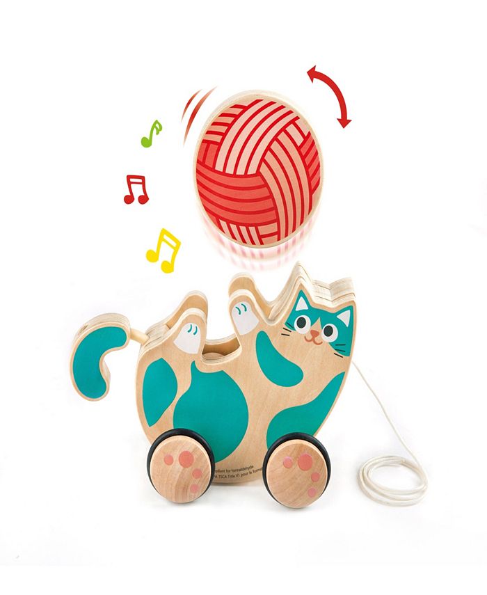 Hape Walk-A-Long- Roll Rattle Kitten Toddler Toy - Macy's