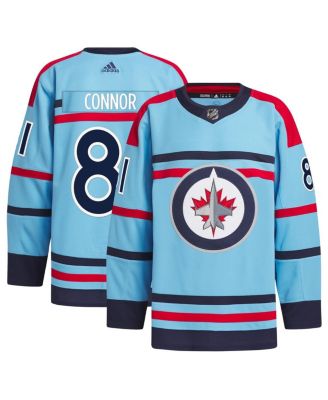 Men's adidas Kyle Connor Light Blue Winnipeg Jets Anniversary Authentic ...