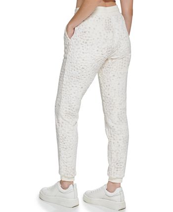 Marc New York Women's Novelty Spotted Faux Fur Jogger Pants - Macy's