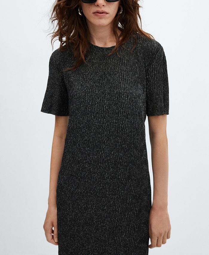 MANGO Women's Lurex Opening Dress - Macy's