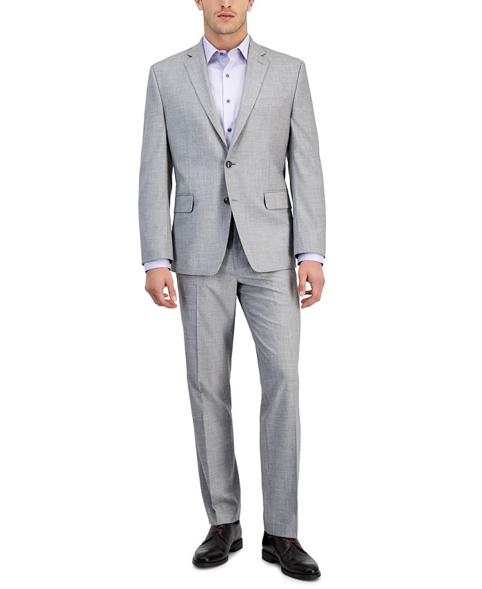Perry Ellis Men's Modern-Fit Solid Nested Suits - Macy's