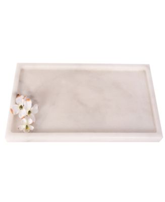 Artifacts Trading Company Marble Rectangular Tray, 15" x 8" x 0.3" - Macy's