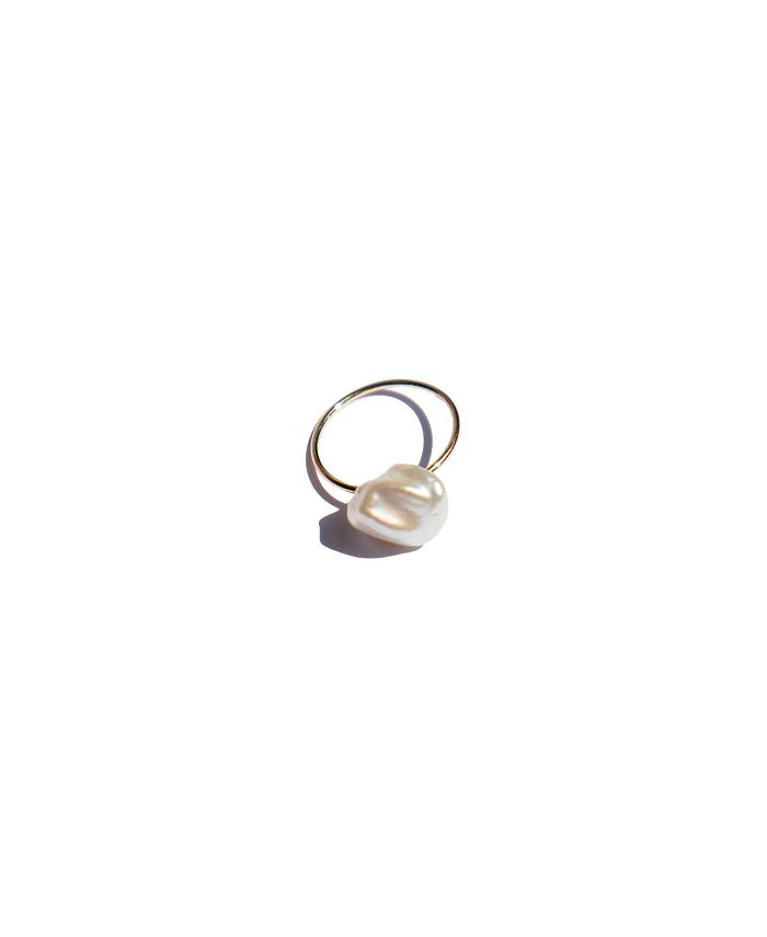 seree Imogen - pearl skinny gold ring - Macy's