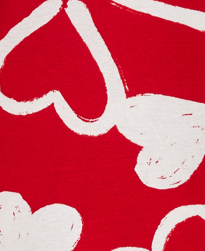 Carter's Big Kids Hearts-Print 100% Snug-Fit Cotton Pajamas, 2 Piece ...