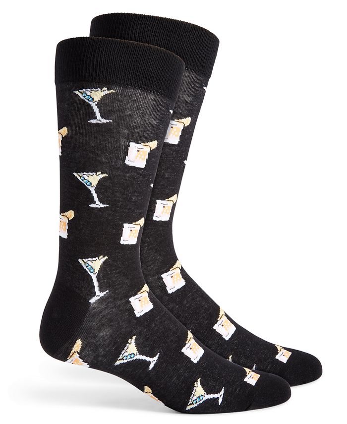 Club Room Men's Cocktail Crew Socks, Created for Macy's - Macy's