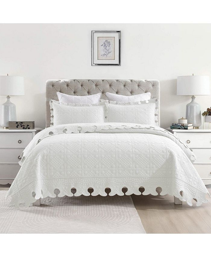 MarCielo 100% Cotton Oversized Bedspread Quilt Set TW - Macy's
