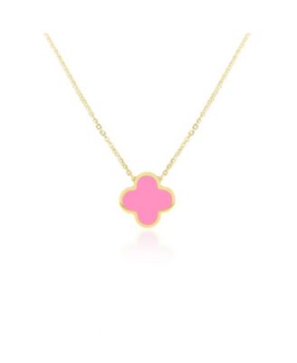 Macys clover necklace store