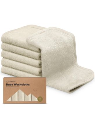 KeaBabies 6pk Deluxe Baby Washcloths, Organic and Soft Baby Wash Cloth ...