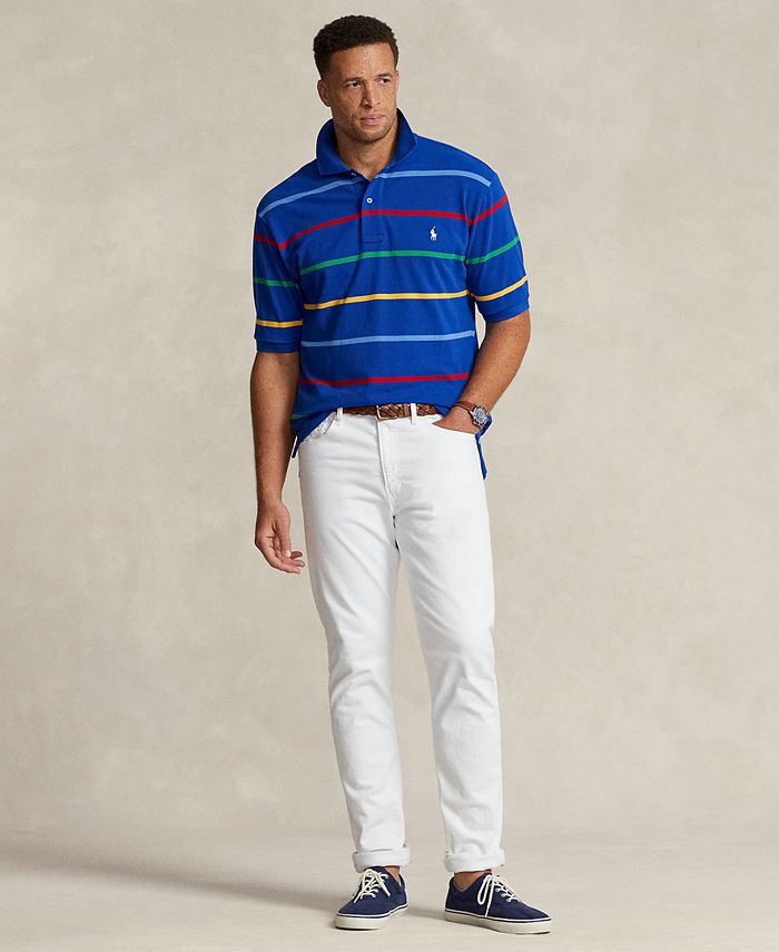 Polo Ralph Lauren Men's Big & Tall Striped Polo Shirt - Macy's