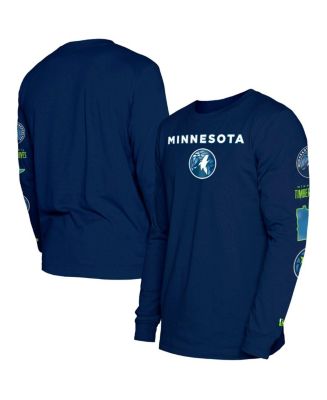 Men's New Era Navy Minnesota Timberwolves 2023/24 City Edition Long ...