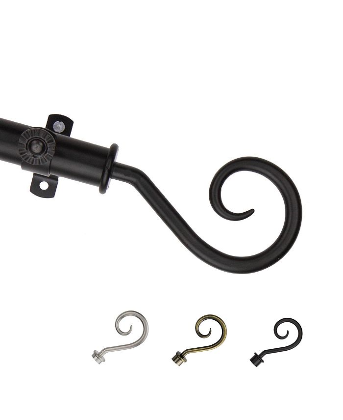 Rod Desyne Curl 13/16" Curtain Rod 48-84" - Macy's