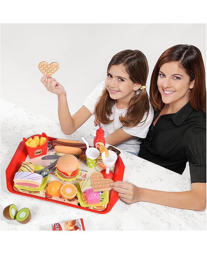 Fun Little Toys Pretend Play Fast Food Meal Set 40pcs - Macy's