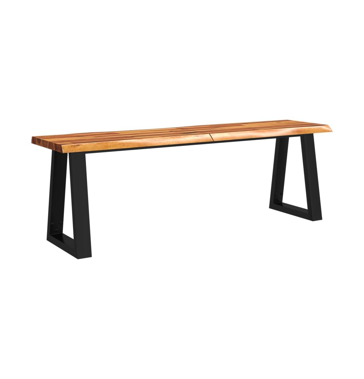 Click here for Bench with Live Edge 55.1 Solid Wood Acacia - Brow... prices