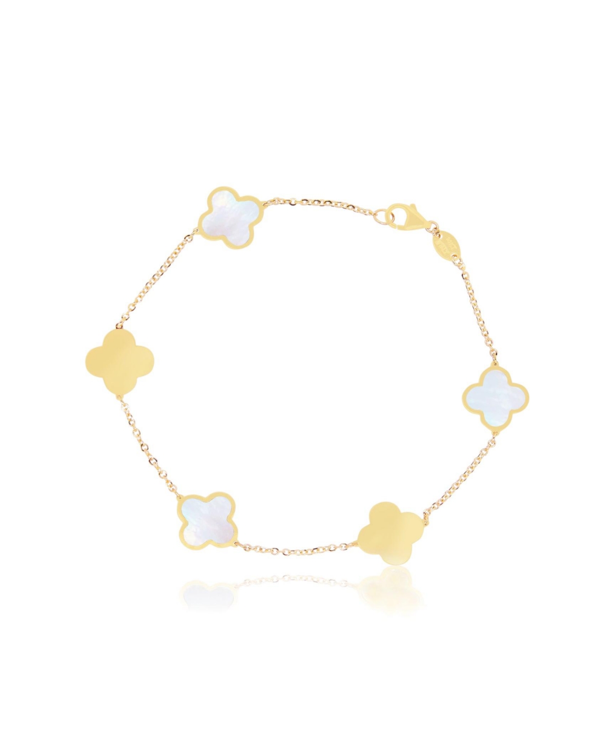 Click here for The Lovery Small Mother of Pearl and Gold Clover B... prices