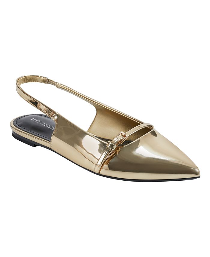 Marc Fisher Women's Elelyn Pointy Toe Slingback Dress Flats - Macy's