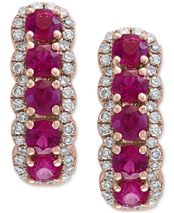 EFFY Collection EFFY® Ruby (1-1/4 ct. t.w.) & Diamond (1/4 ct. t.w ...