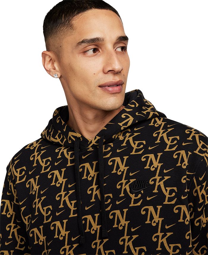 Nike Men's Sportswear Club Fleece Logo-Print Hoodie - Macy's
