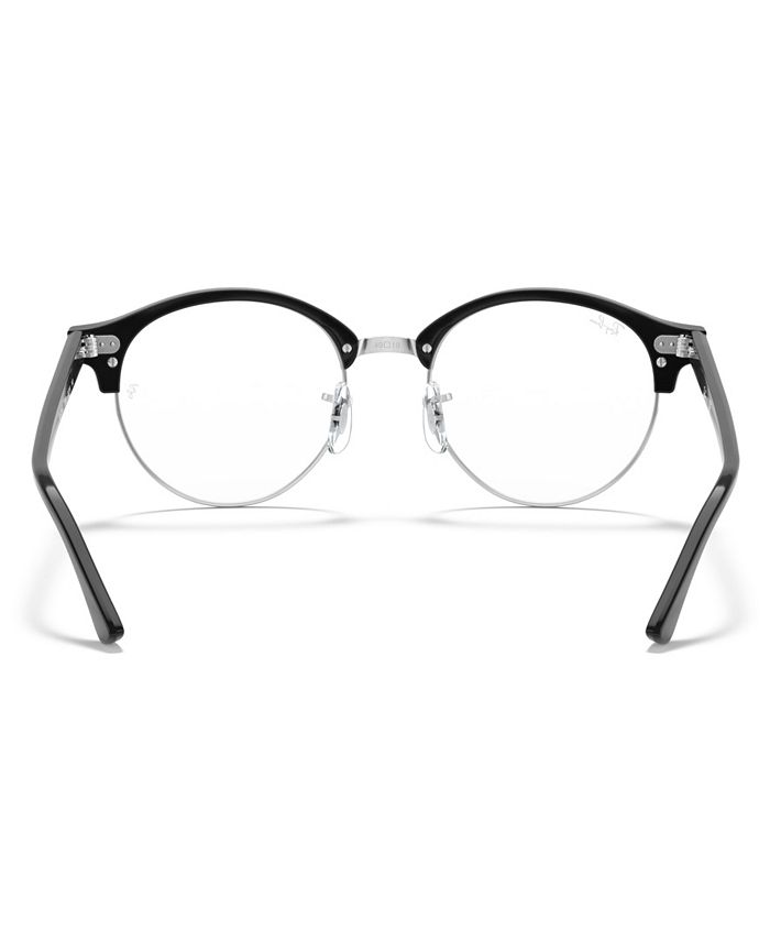 Ray-Ban Unisex Clubround Optics Eyeglasses, RB4246V - Macy's