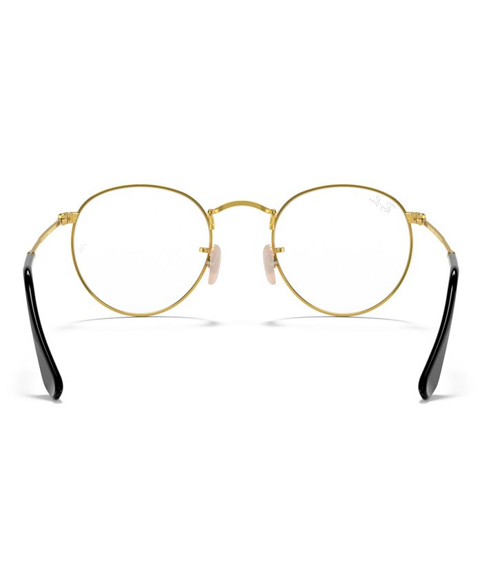 Ray-Ban Unisex Round Metal Optics Eyeglasses, RB3447V - Macy's