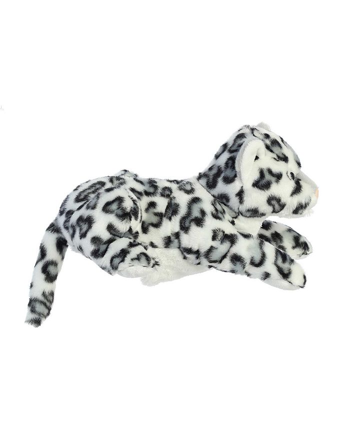 Aurora Medium Snow Leopard Hand Puppet Interactive Plush Toy White 12 ...