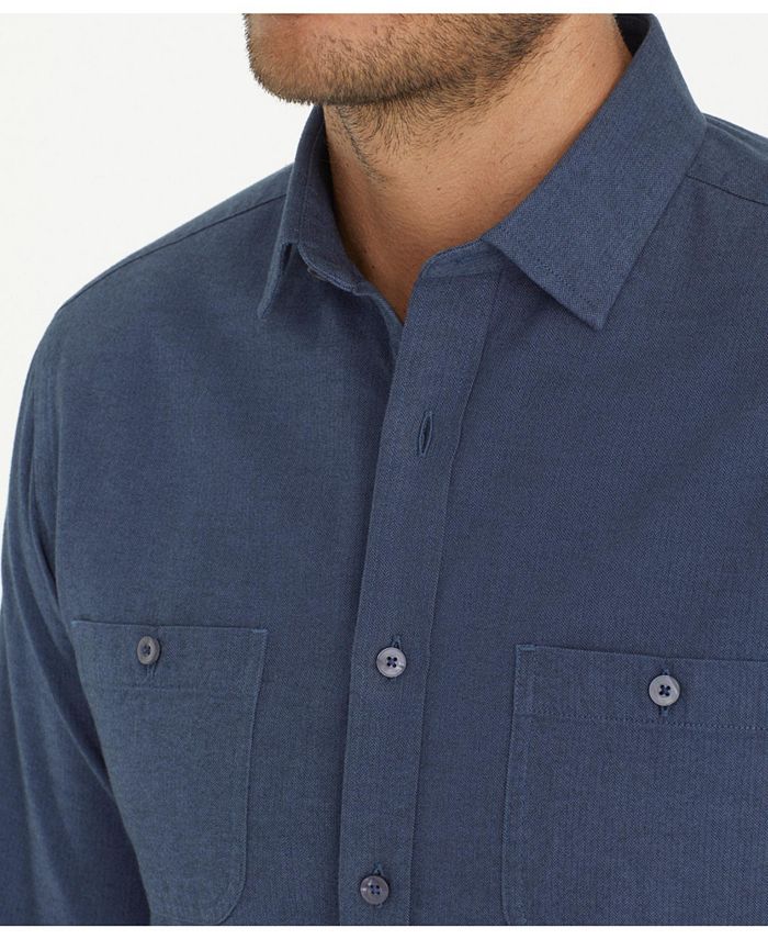 UNTUCKit Men's Regular Fit Hemsworth Flannel Button Up Shirt - Macy's