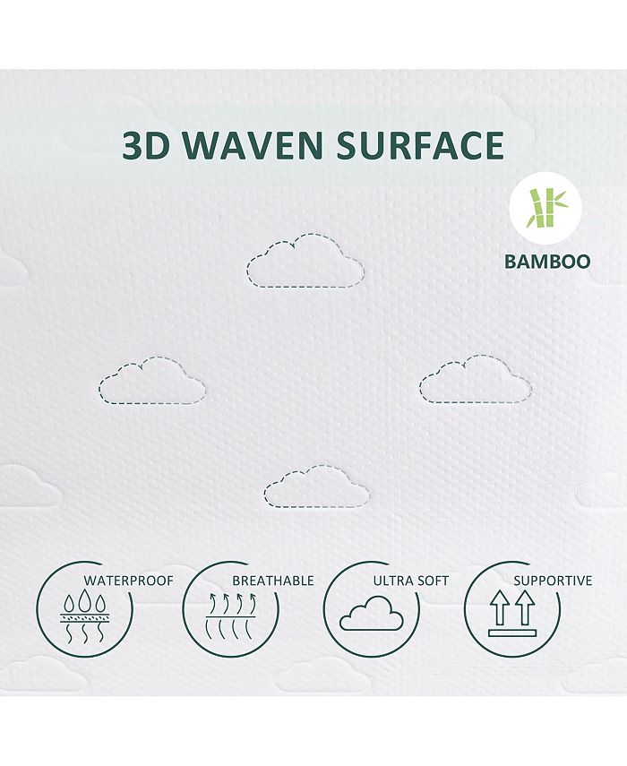 MarCielo 100% Viscose From Bamboo Surface Waterproof Knit Mattress ...