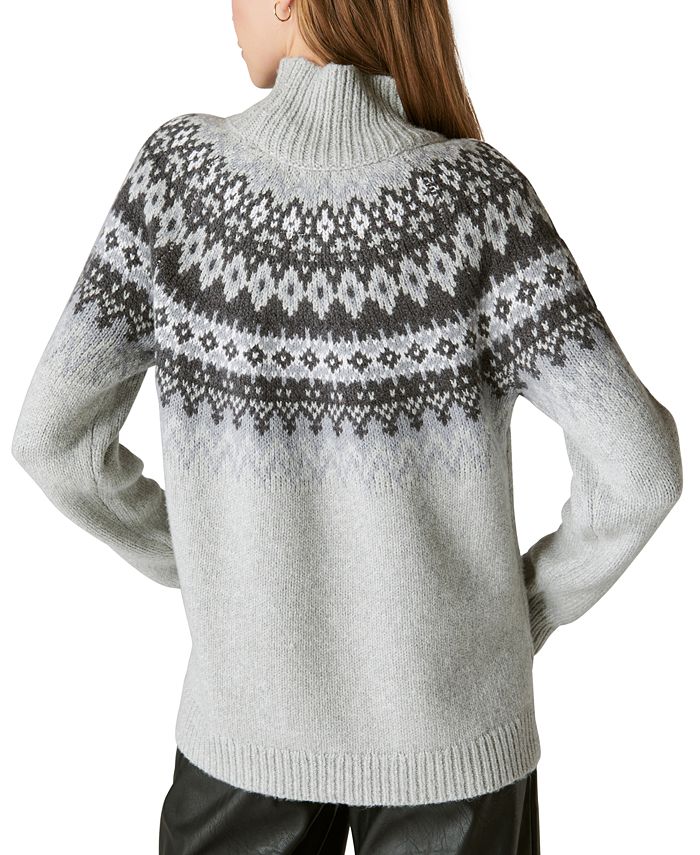 Lucky Brand Women's Fair Isle Turtleneck Sweater - Macy's
