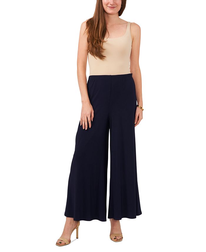Sam & Jess Petite High Rise Pull-On Wide-Leg Ankle Pants - Macy's