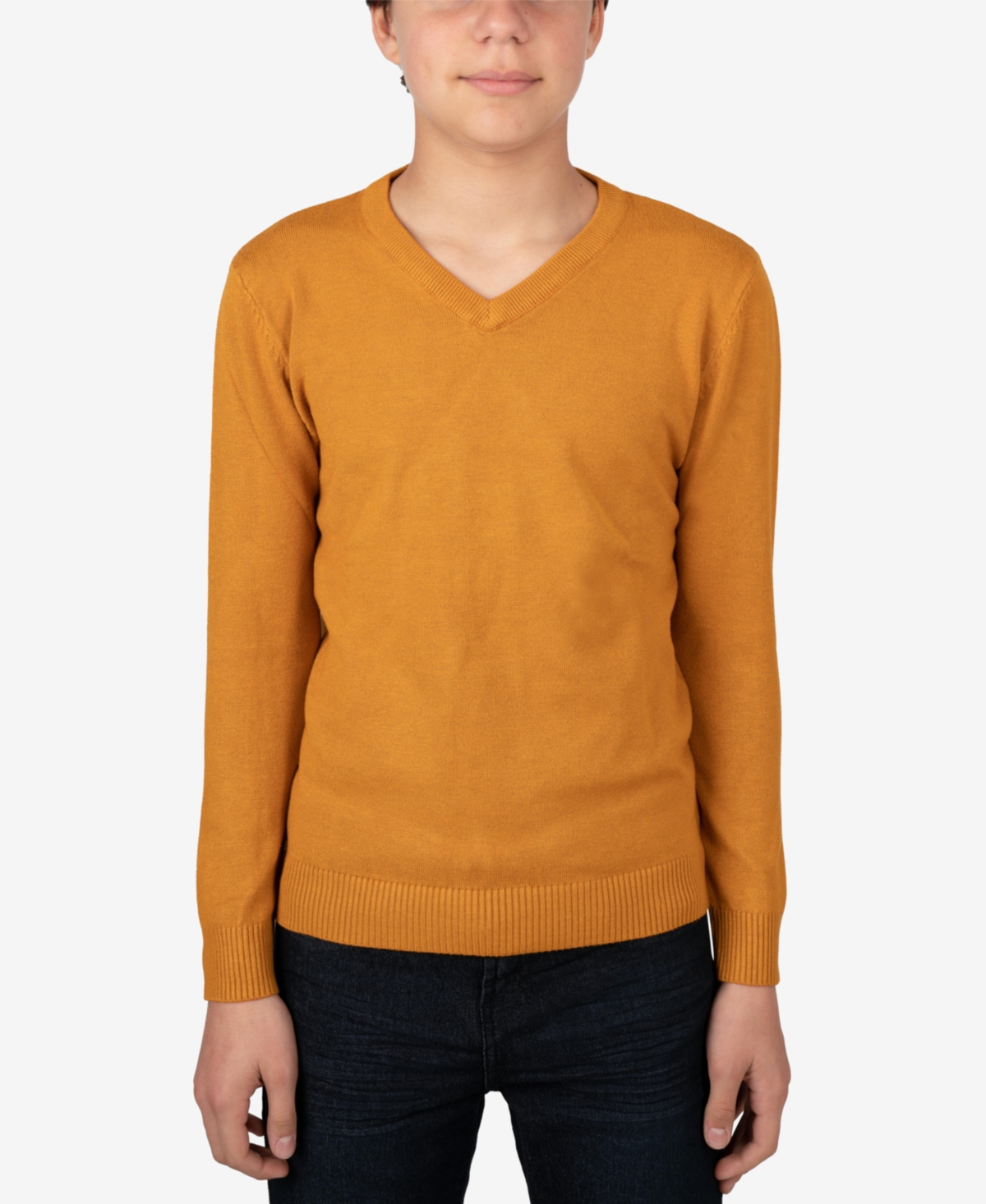 Click here for Xray Boys Basic V-Neck Sweater - Mustard prices