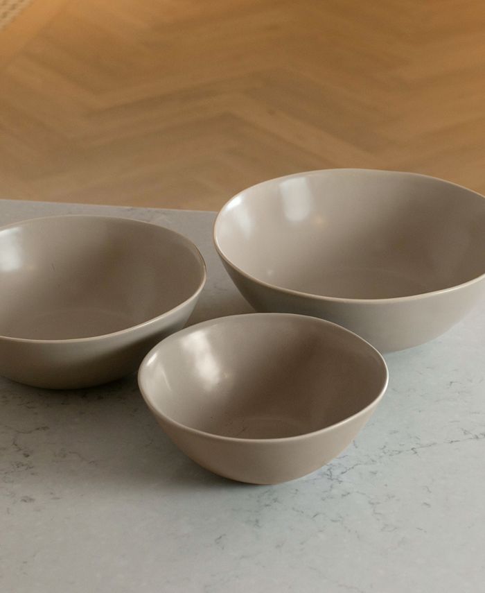 Fable 3 Piece Nested Serving Bowls Macys
