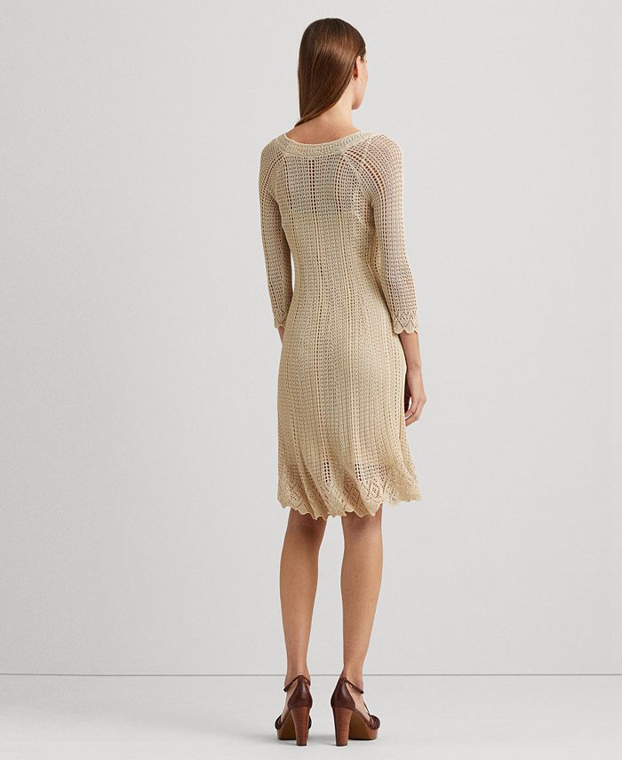 Lauren Ralph Lauren Women's Pointelle-Knit Dress - Macy's