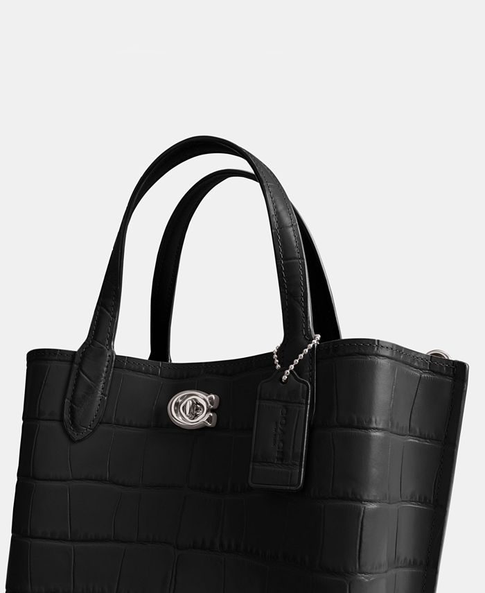 COACH Embossed Croc Willow Tote 24 - Macy's