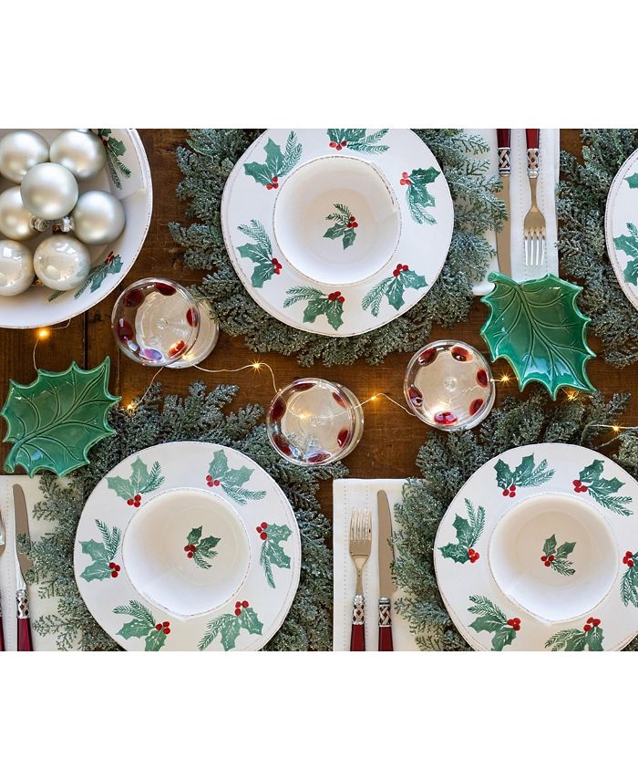 VIETRI Lastra Evergreen Dinnerware European Dinner Plate - Macy's