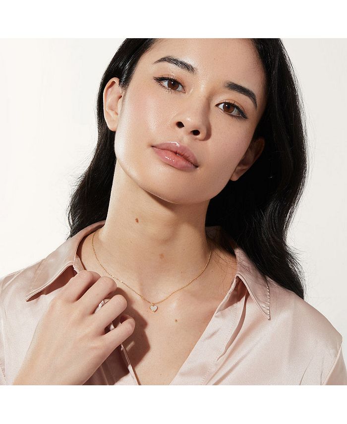 Ana Luisa Gold Heart Necklace - Laure Mother of Pearl - Macy's