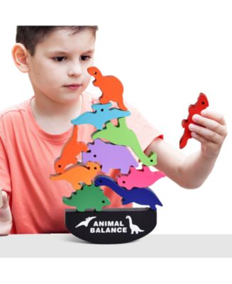 Wooden Dinosaurs Stacking Toy for Toddlers - Macy's
