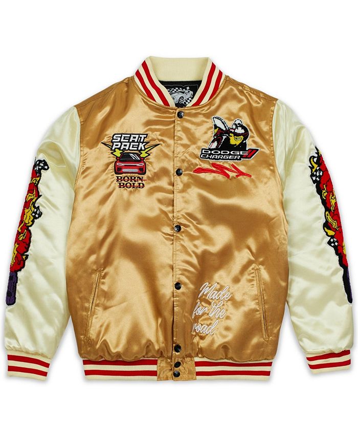Reason Men's Dodge Charger Satin Varsity Jacket - Macy's