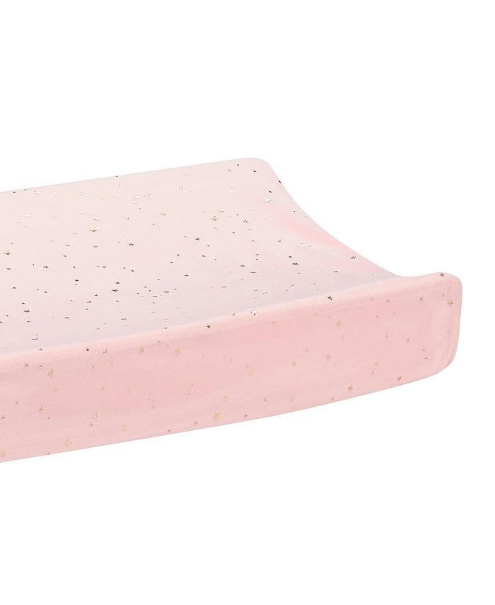 Lambs & Ivy Ballerina Baby Pink/Gold Stars Soft Changing Pad Cover - Macy's