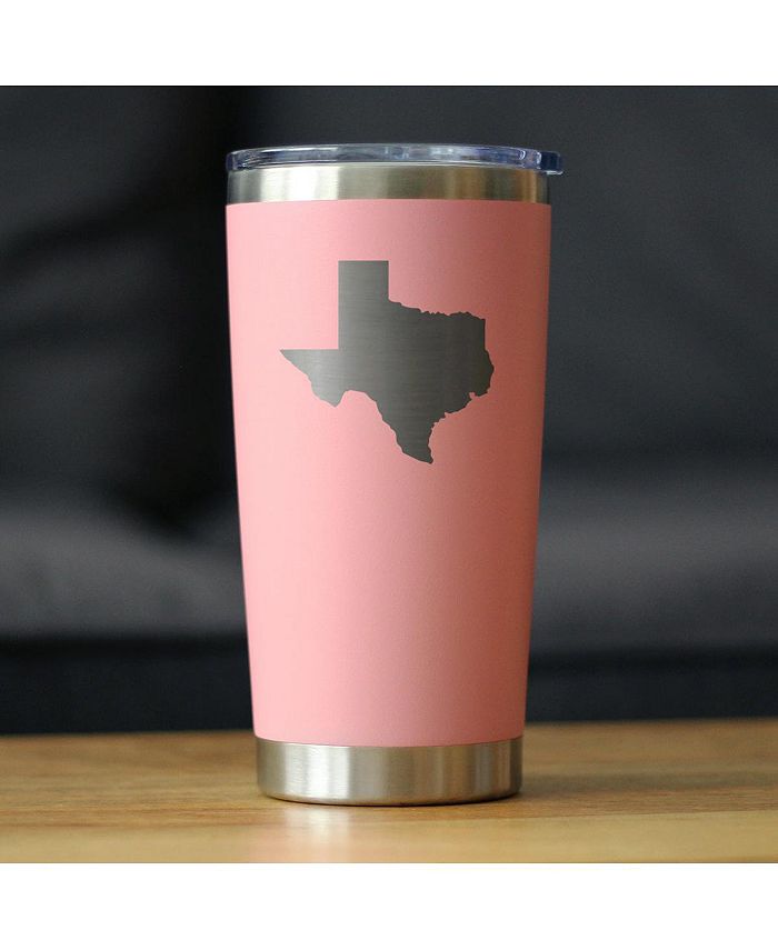 Bevvee Texas State Outline - Insulated Coffee Tumbler Cup with Sliding ...