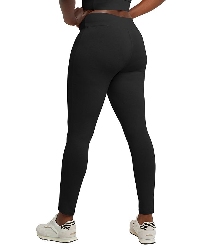 Hanes Women's Originals Stretch Jersey High-Rise Leggings Pants - Macy's