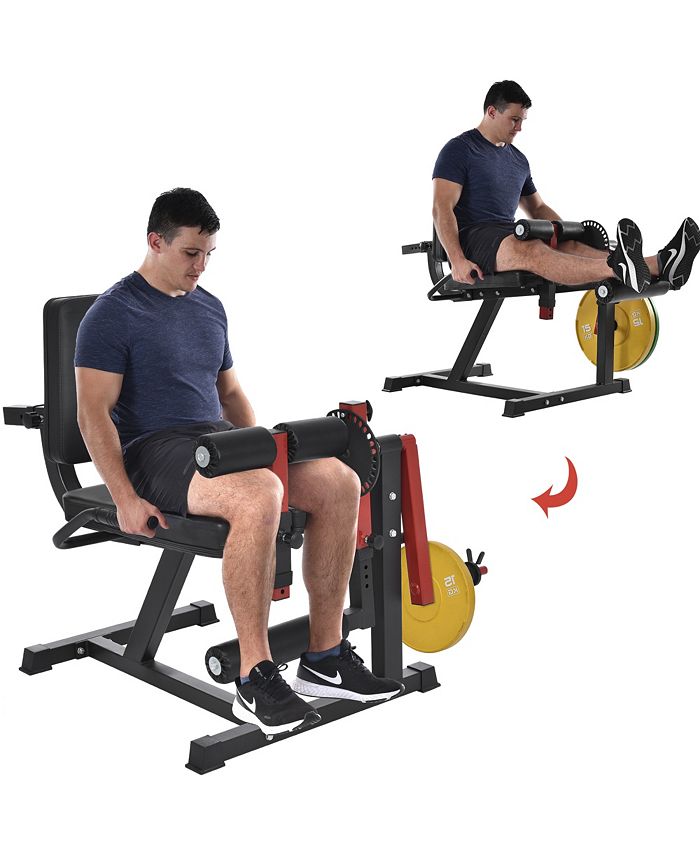 Simplie Fun Leg Extension And Curl Machine - Leg Exercise Machine With ...