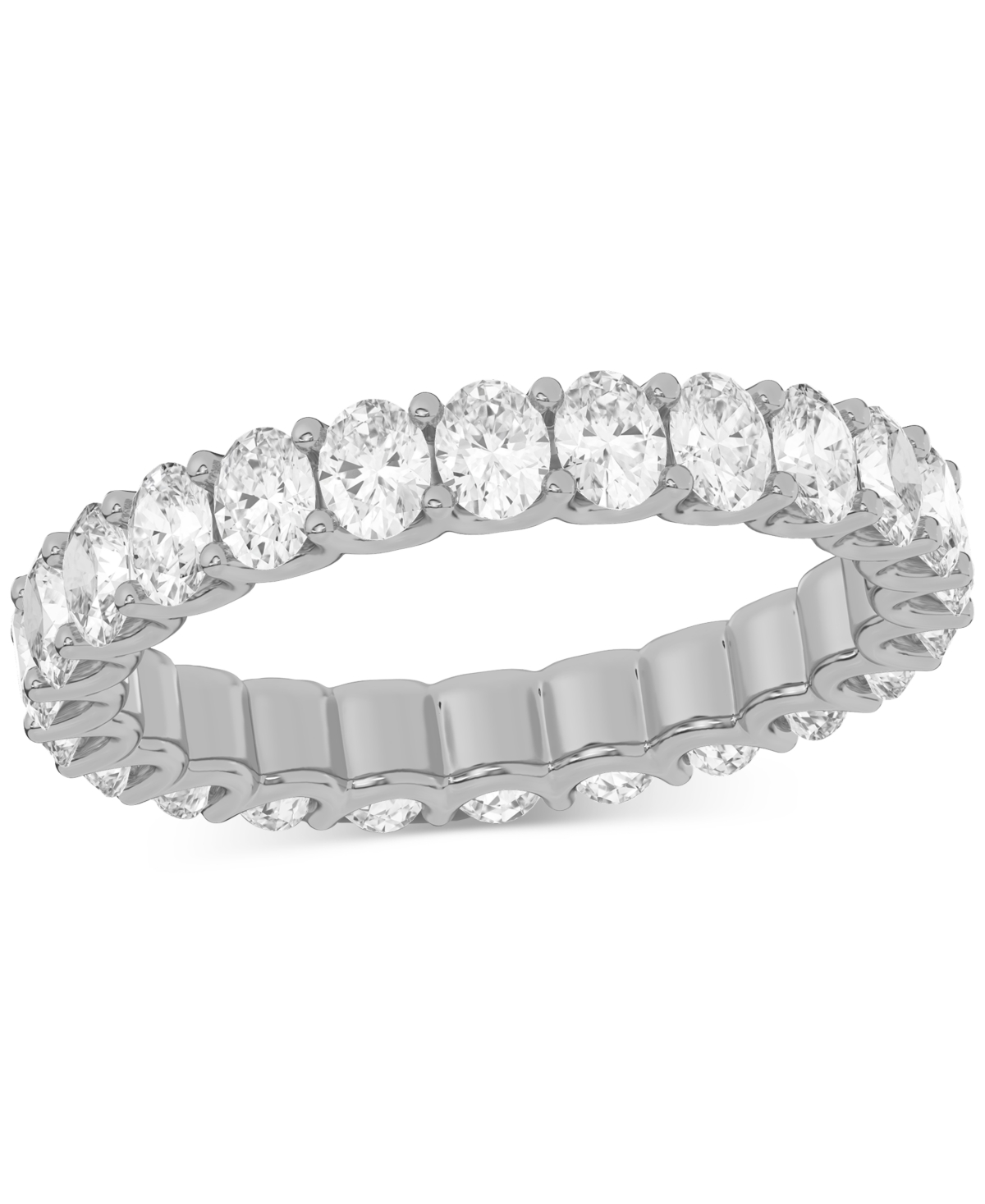 Click here for Diamond Oval-Cut Eternity Band (2 ct. t.w.) in Pla... prices