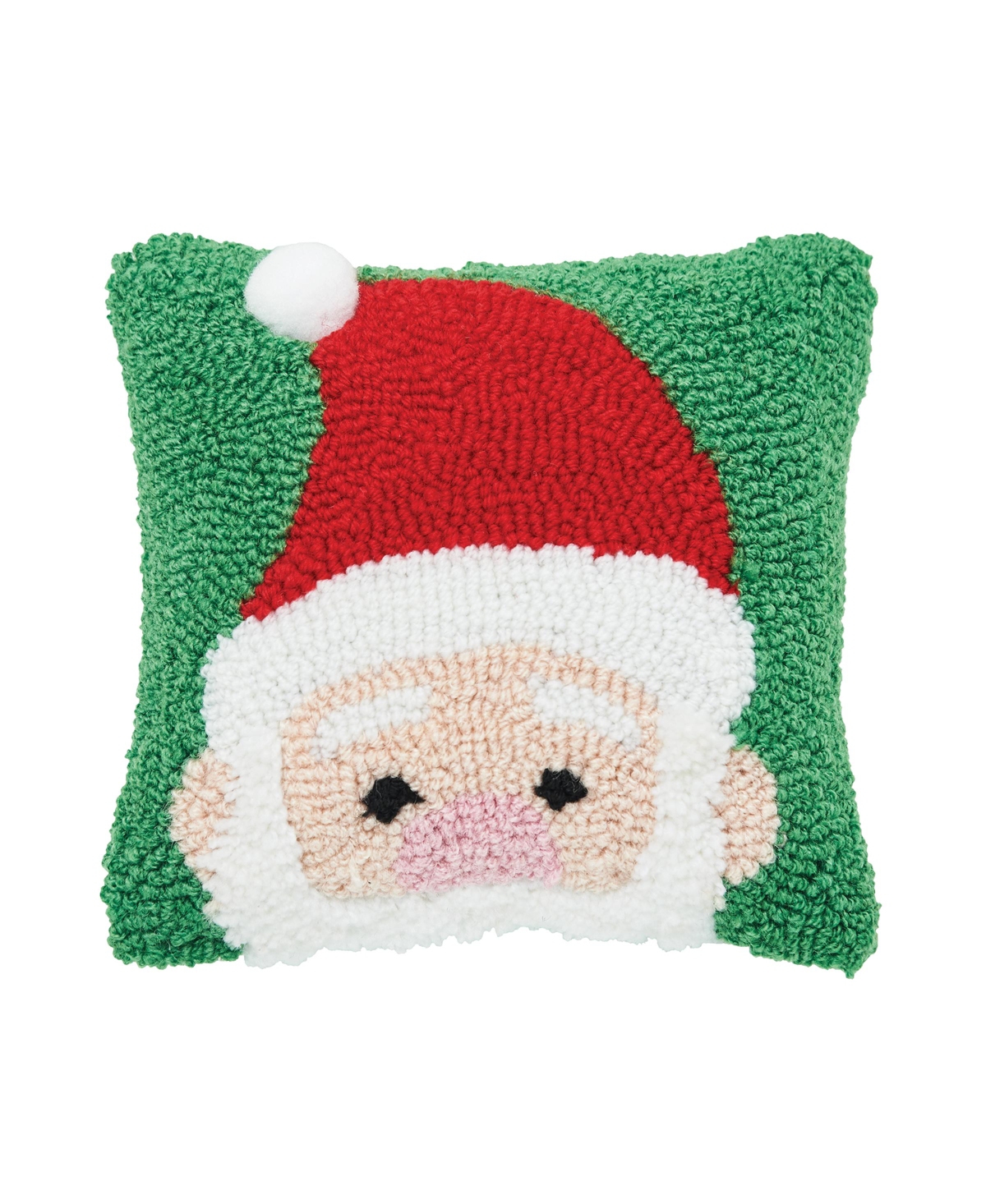 Click here for C&F Home 8 x 8 Christmas Peek-a-Boo Santa on Green... prices
