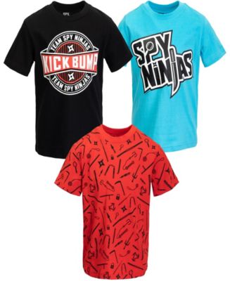 Spy Ninjas Boy's 3 Pack T-Shirts Little Kid to Big Kid - Macy's