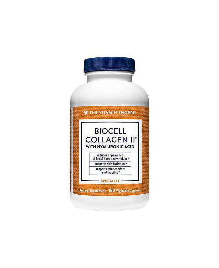 The Vitamin Shoppe BioCell Collagen II with Hyaluronic Acid - Skin ...