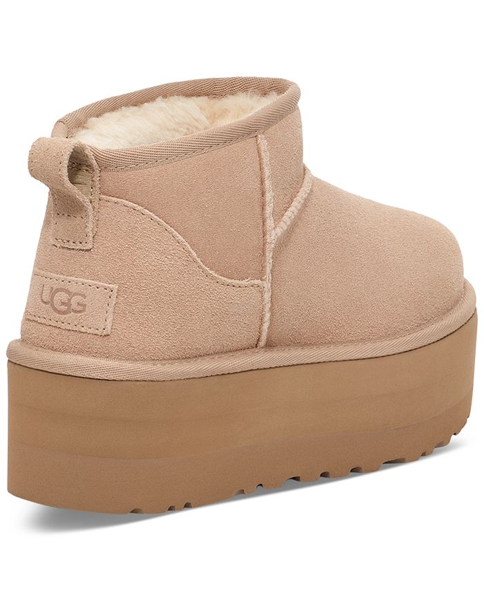 UGG® Women's Classic Ultra Mini Platform Booties - Macy's